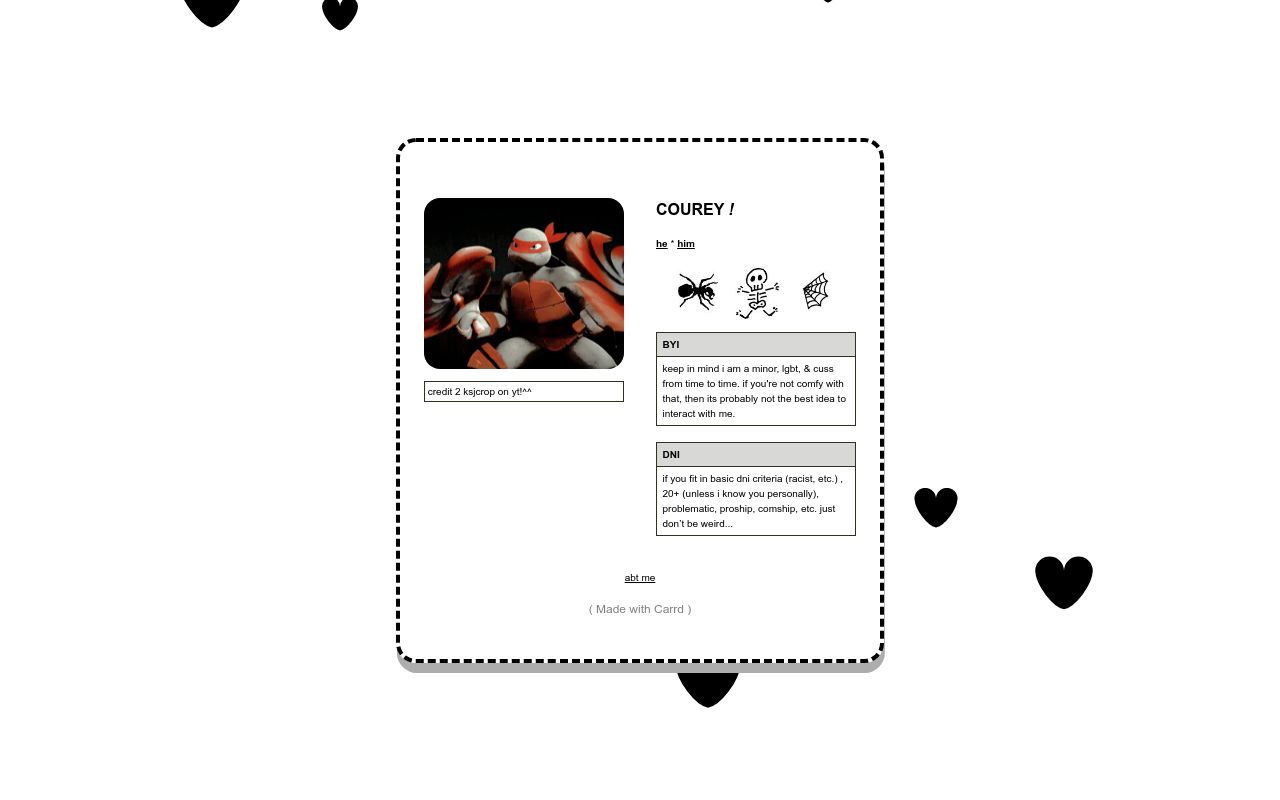 courey’s carrd